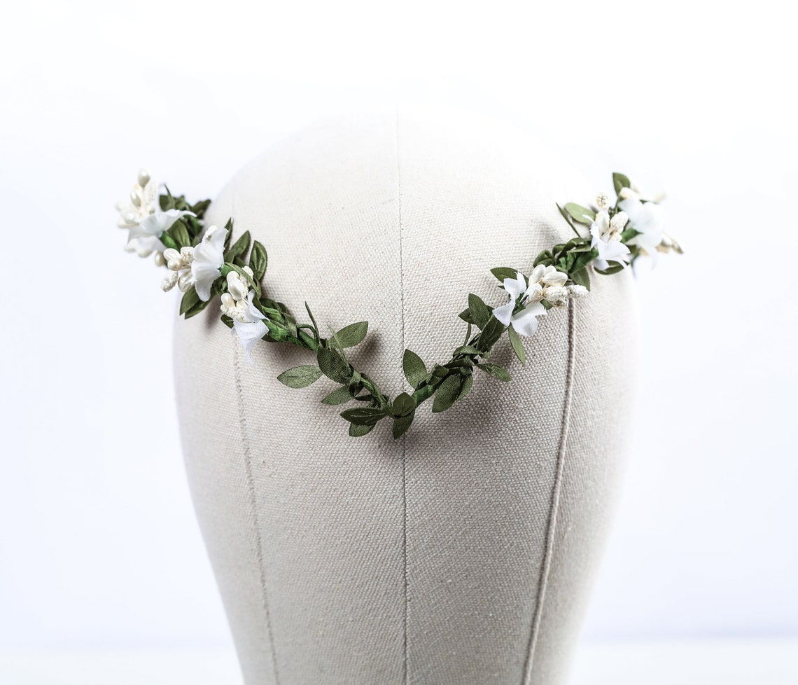 Elvish Flower Crown Elf Headpiece Leaf Fairy Crown Elf | Etsy