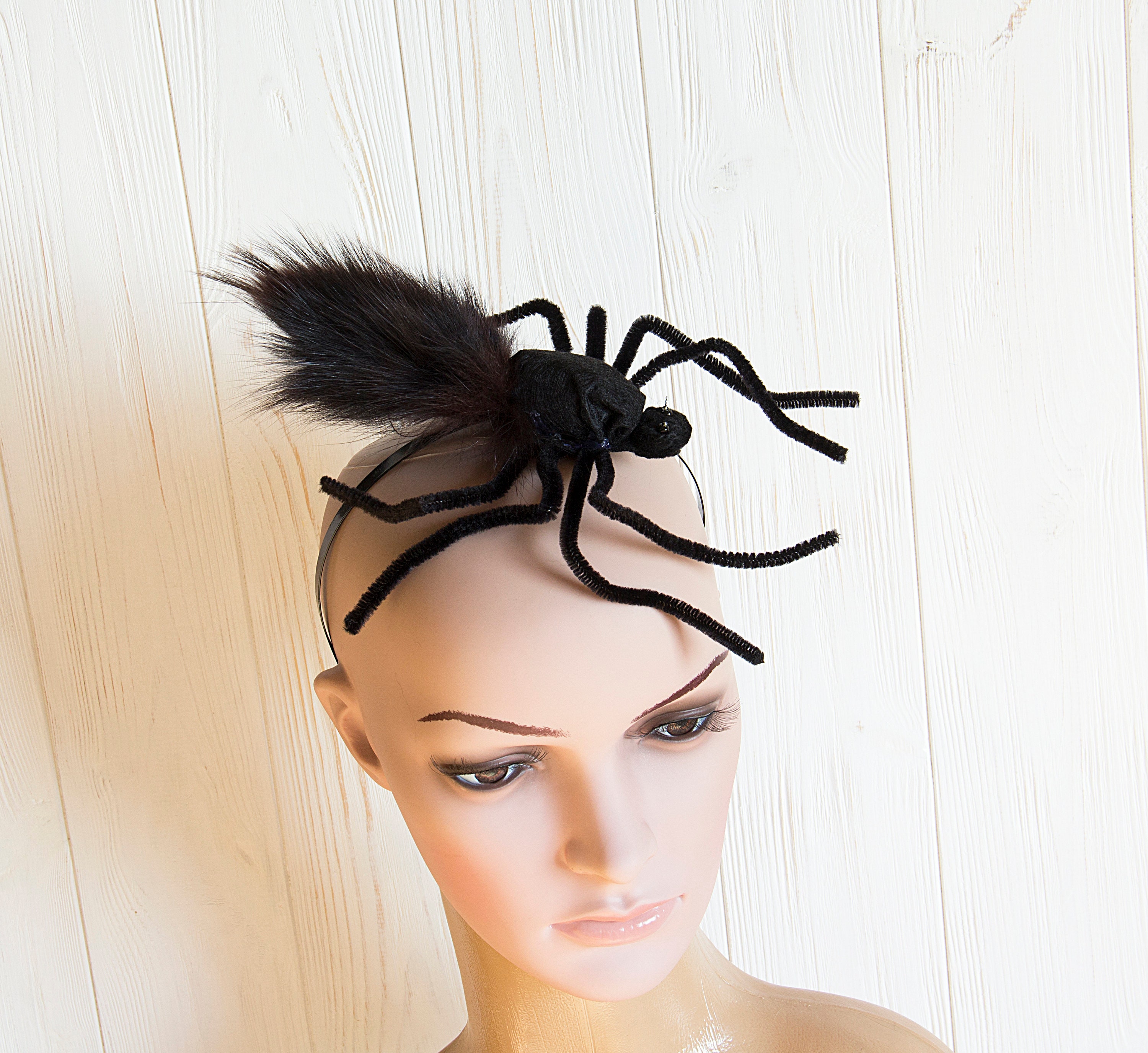 Spider Fascinator Hats Halloween Headband Hats Halloween Spider Hat ...