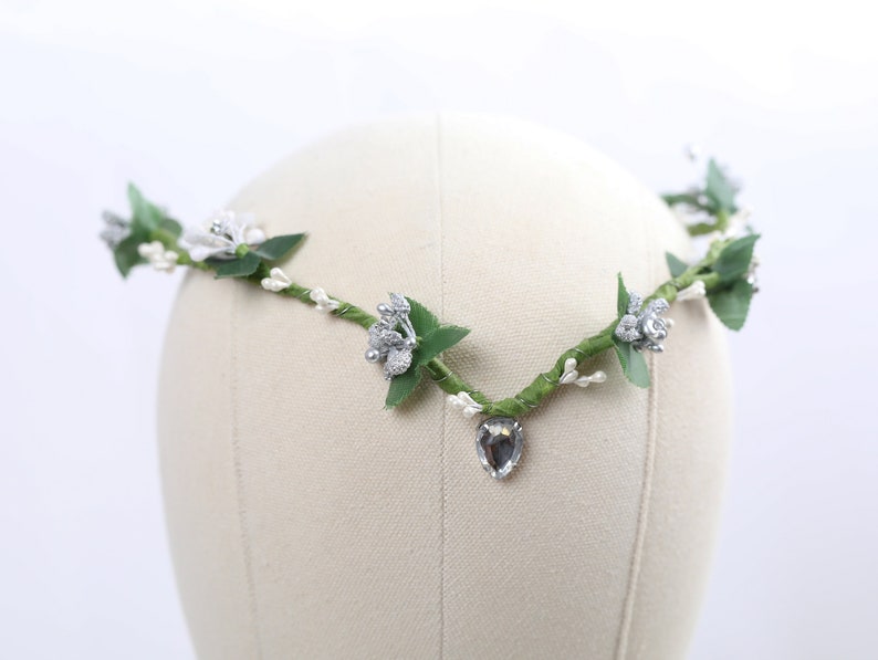 Elvish Flower Crown, Elf Headpiece, Leaf Fairy Crown, Elf Crown ...