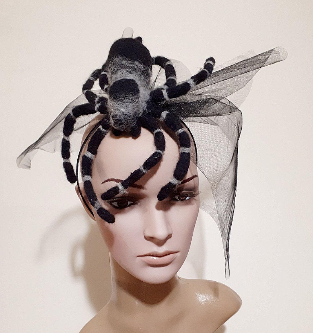 Spider Fascinator Hats Halloween Headband Hats Halloween Spider Hat ...