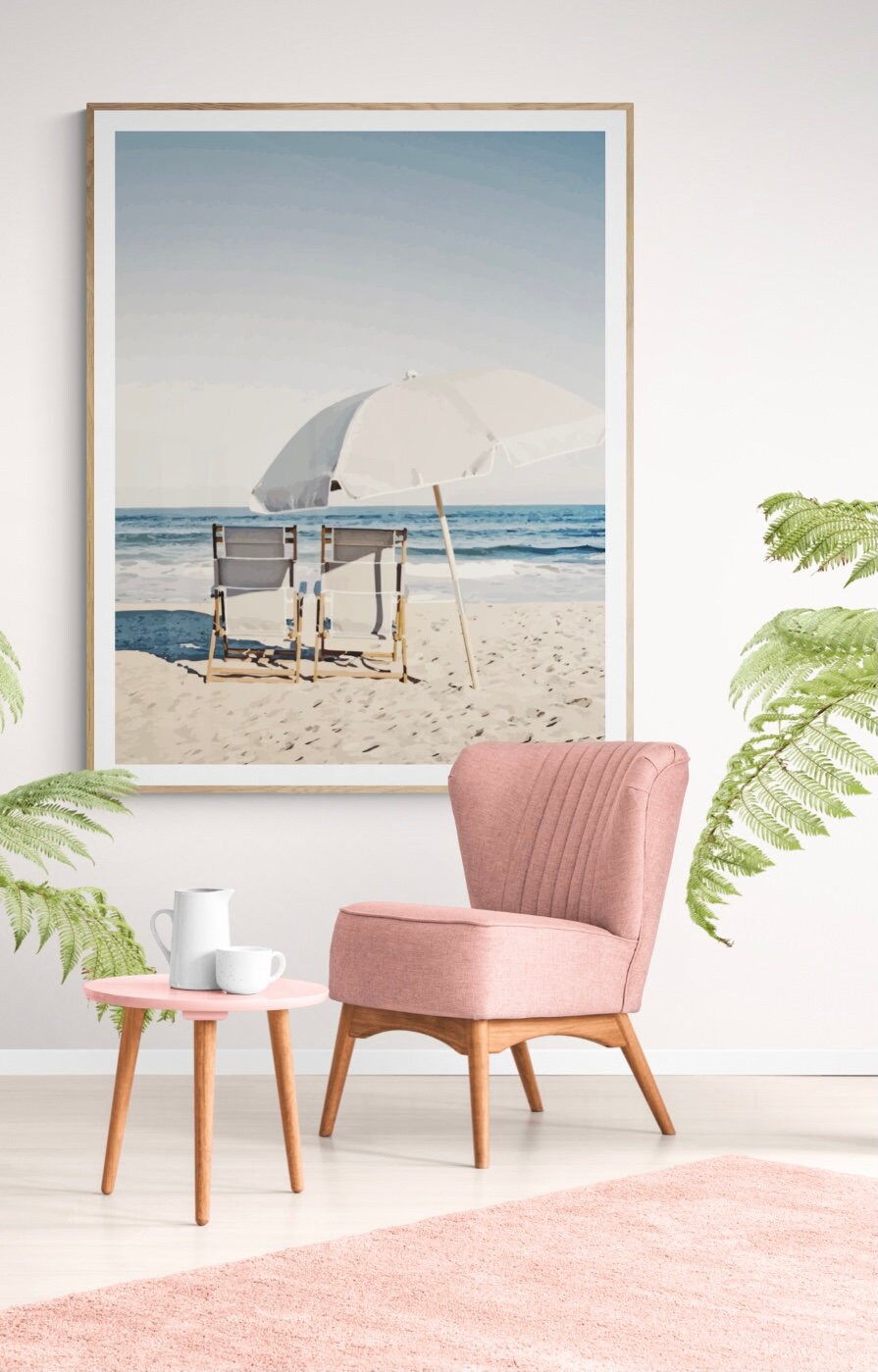 You + Me + the Sea Printable Poster / Digital Artwork / Beach ...