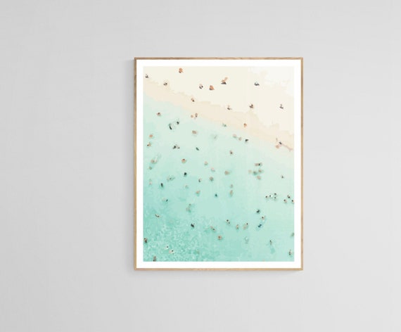 Coastal Beach Scene Printable Poster | Etsy