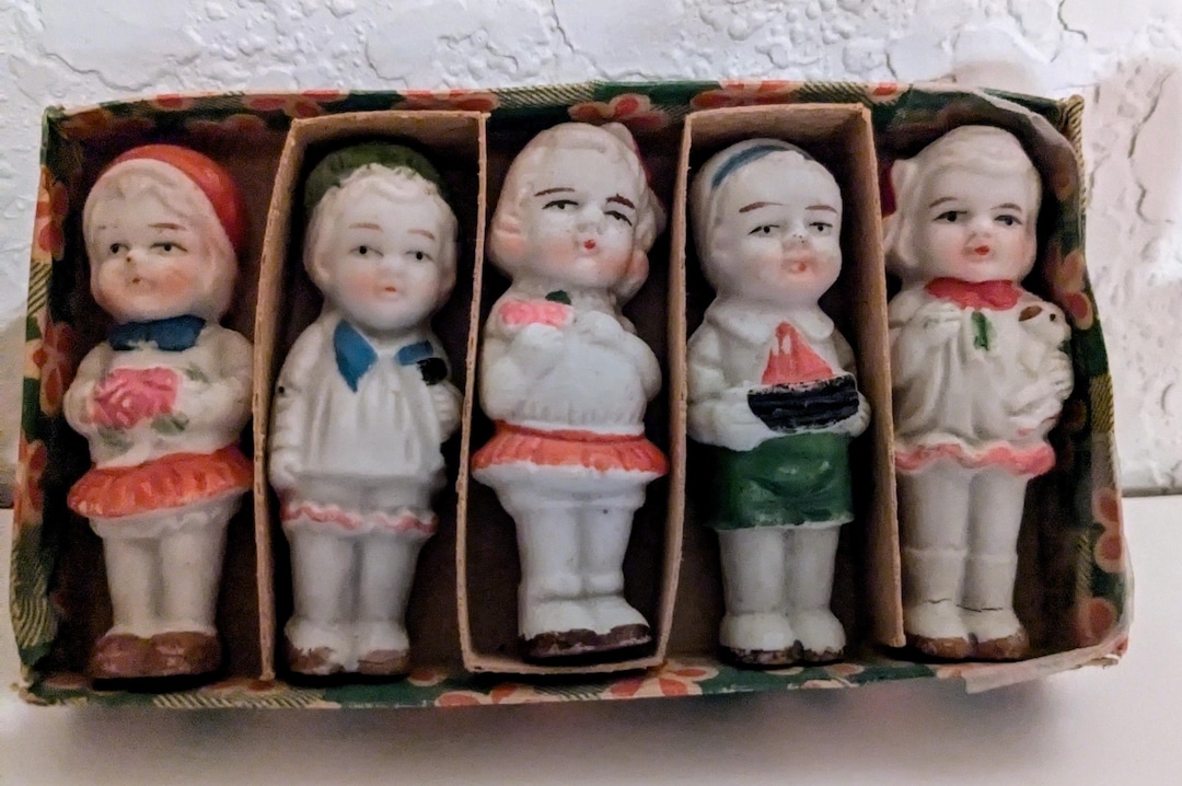 Collection of Frozen Charlotte/ Penny Dolls in Original Box Set of 5 - Etsy