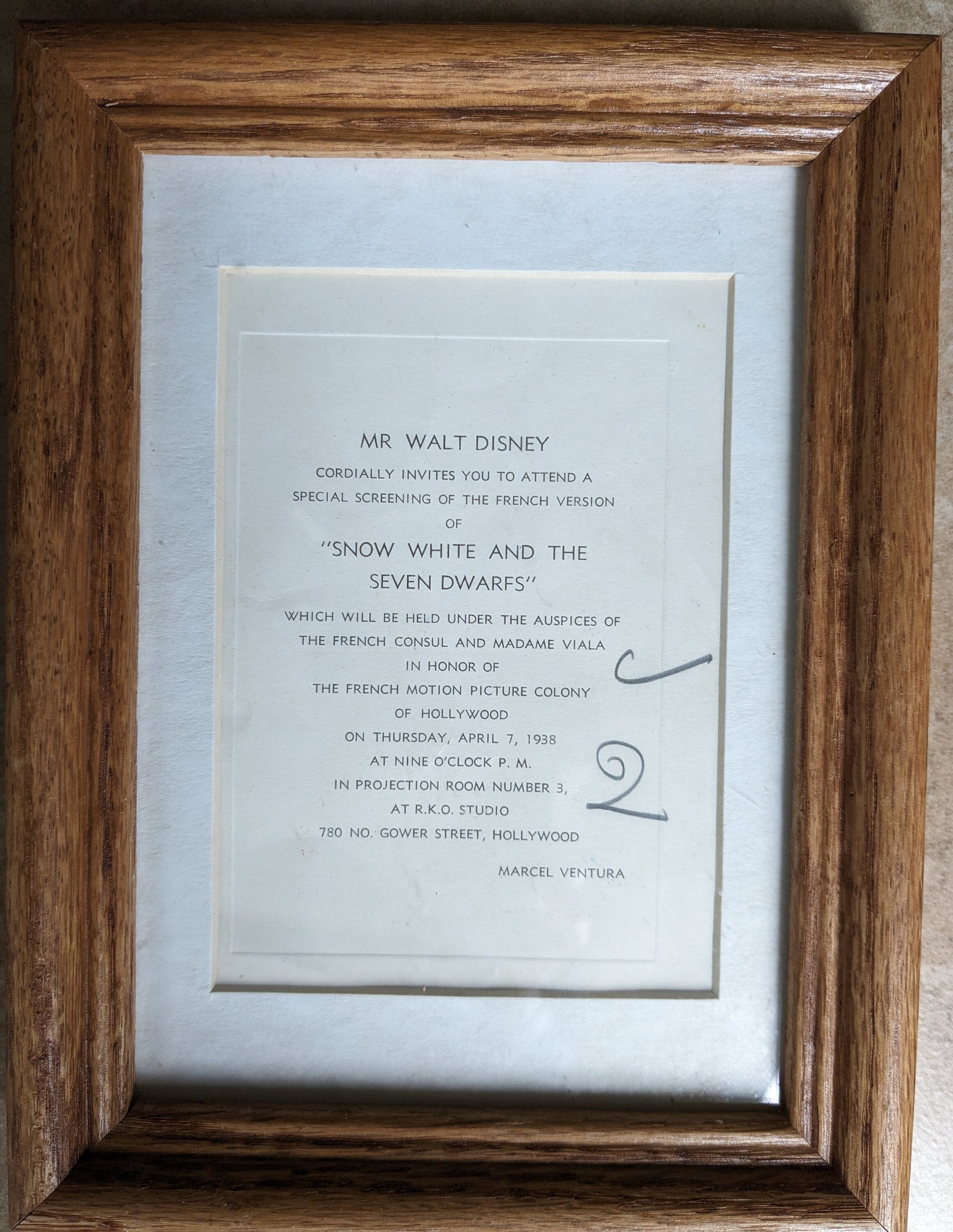 Walt Disney 1938 Private Invitation to the French Version of - Etsy