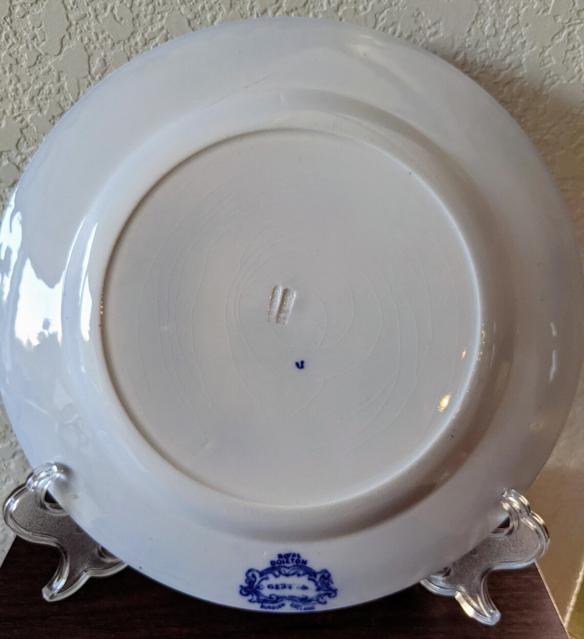 Royal Doulton Flow Blue Bowl and Plate | Etsy