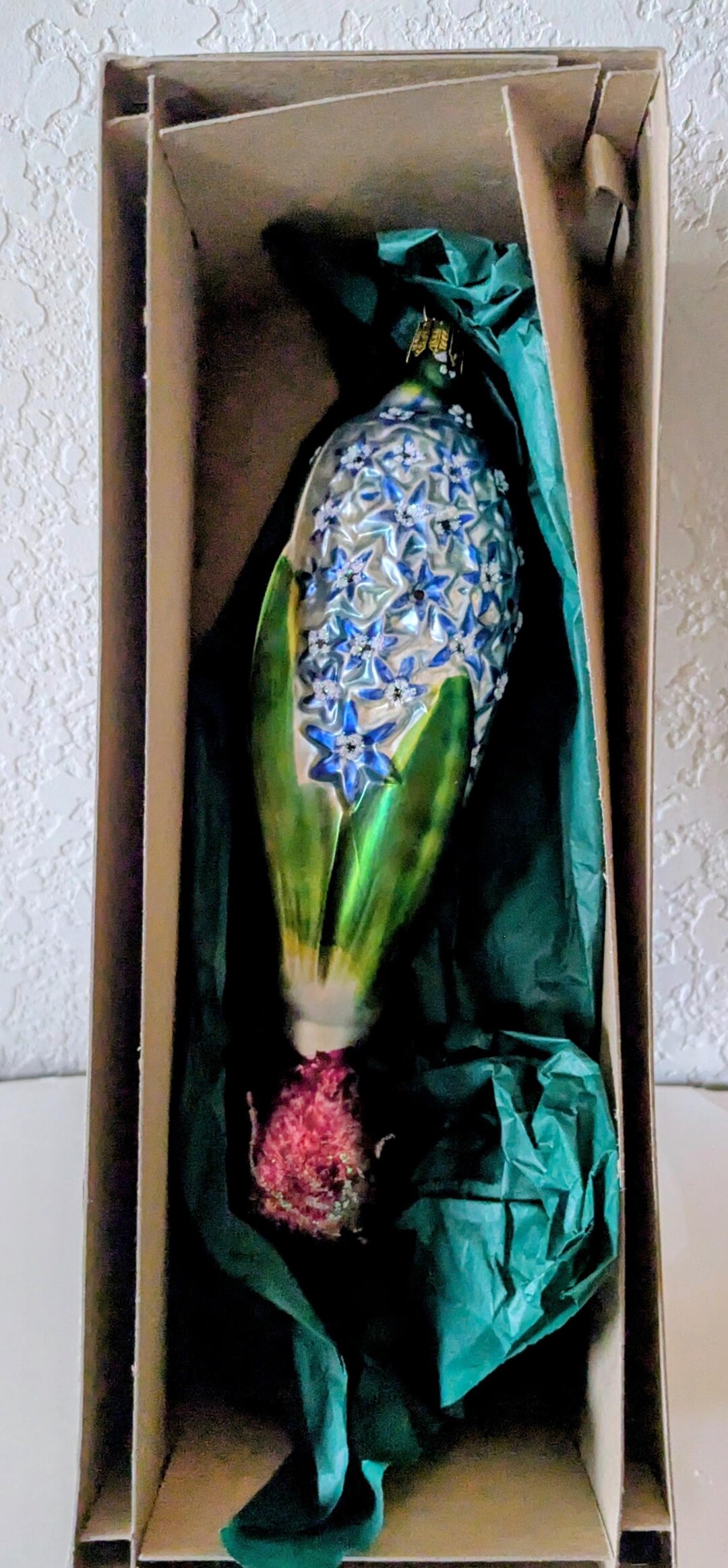 Smith Hawken Christmas Narcissus and Hyacinth Hand Blown Ornaments ...
