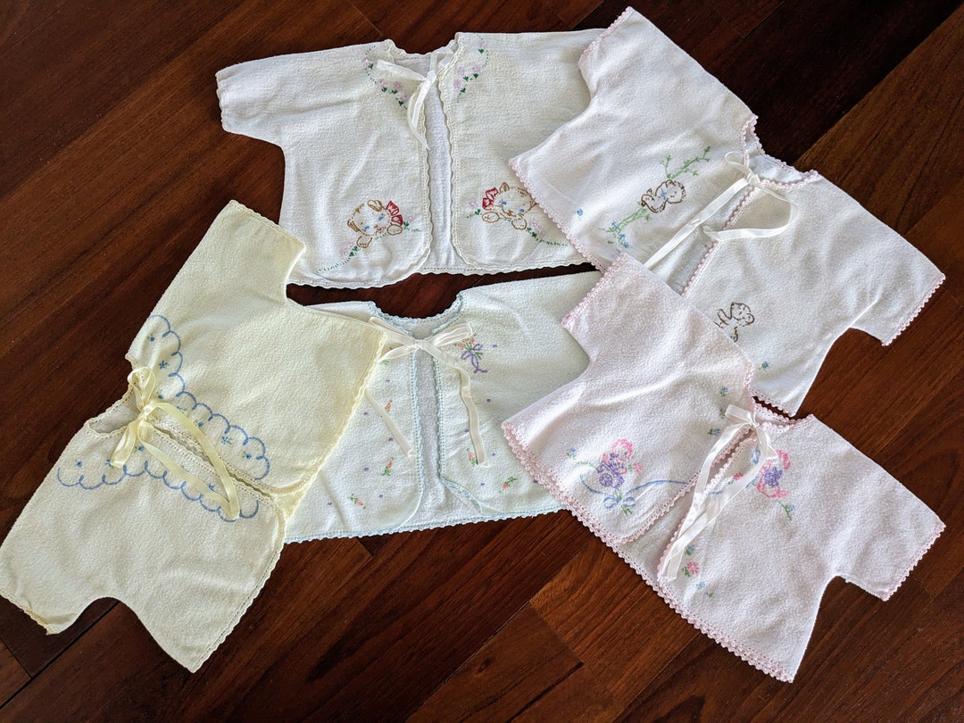 Vintage Baby Hand Embroidered Short Jacket Kimonos - Etsy