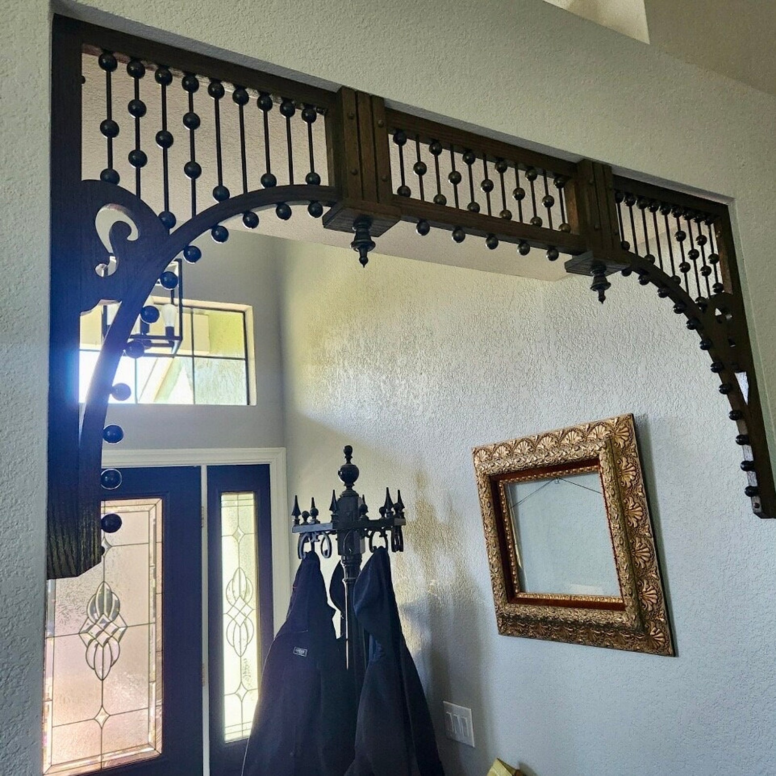 Victorian Arch Stick and Ball Arch/ Headboard for Interior Home Decor ...
