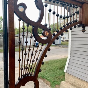 Hand Scrolled Fretwork Arch: Victorian Spandrel With Rose Jewels - Etsy