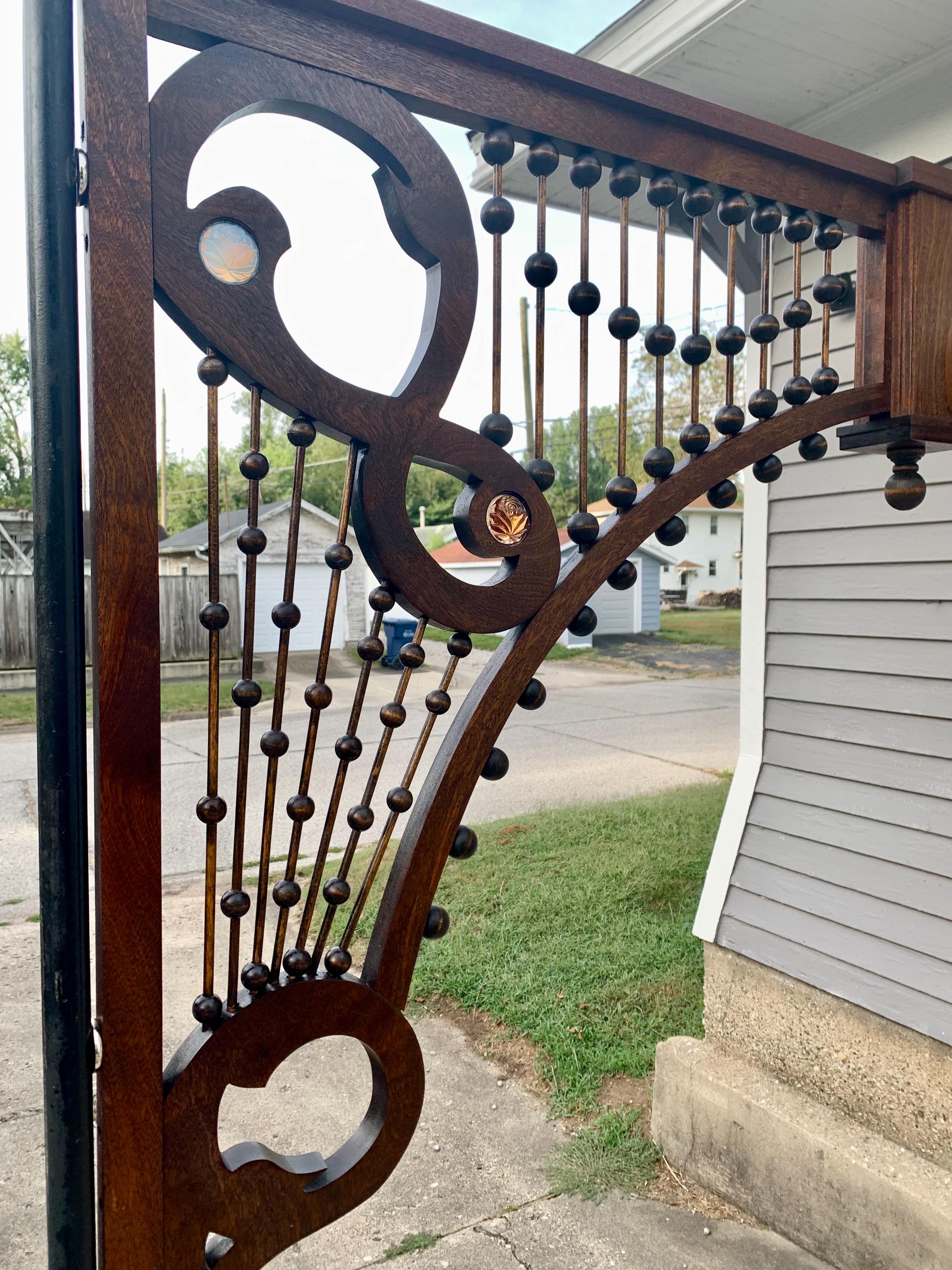 Hand Scrolled Fretwork Arch: Victorian Spandrel With Rose Jewels - Etsy