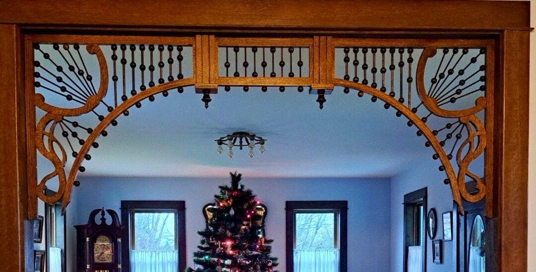 Victorian Arch Stick and Ball Arch for Interior Home Decor Spandrel Art ...