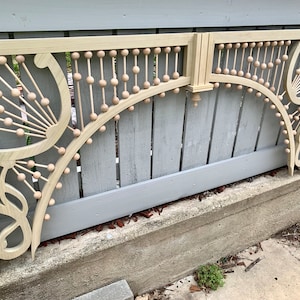 Victorian Oak Arch Spandrel: Stick and Ball Design, Art Nouveau Decor ...