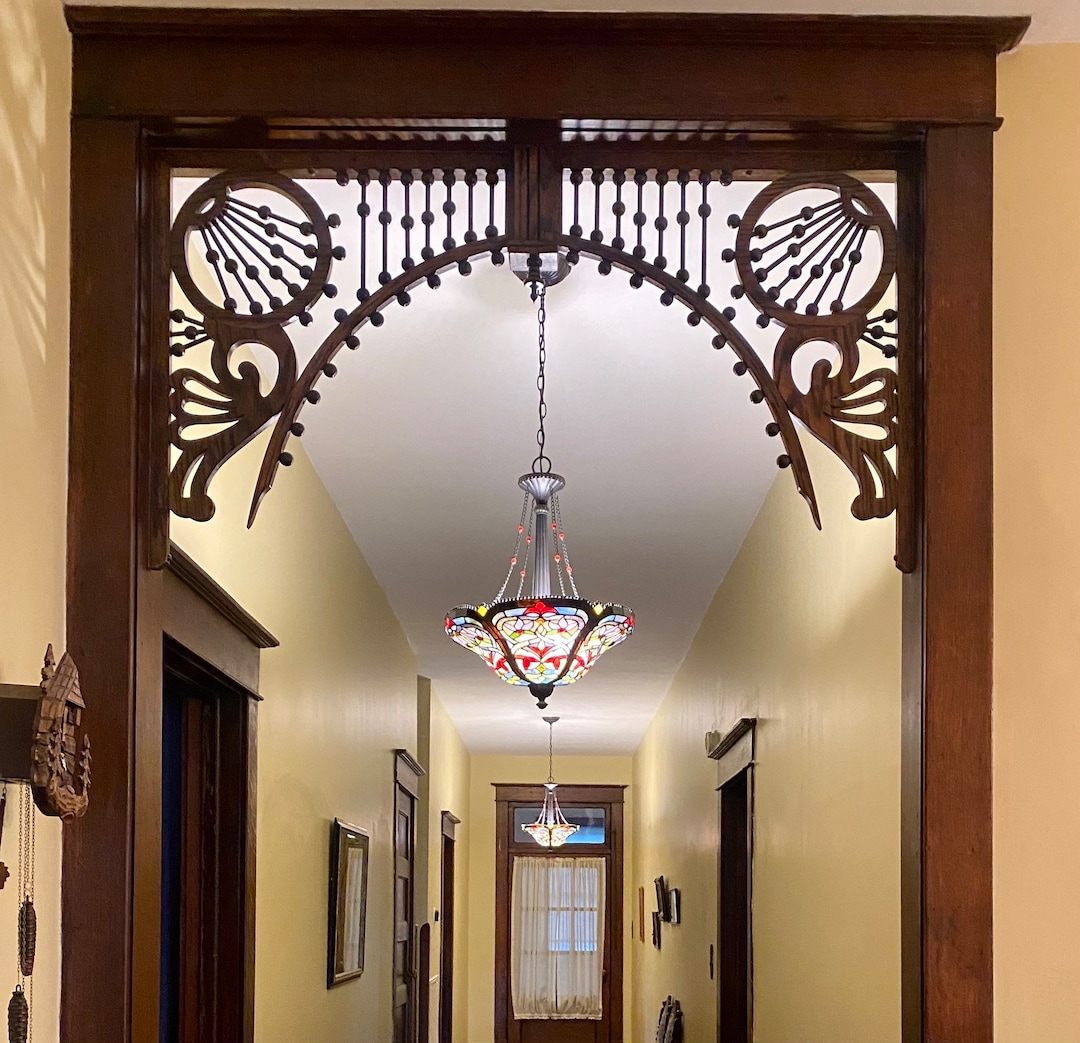 Victorian Fretwork Oak Stick and Ball for Restoration Spandrel - Etsy