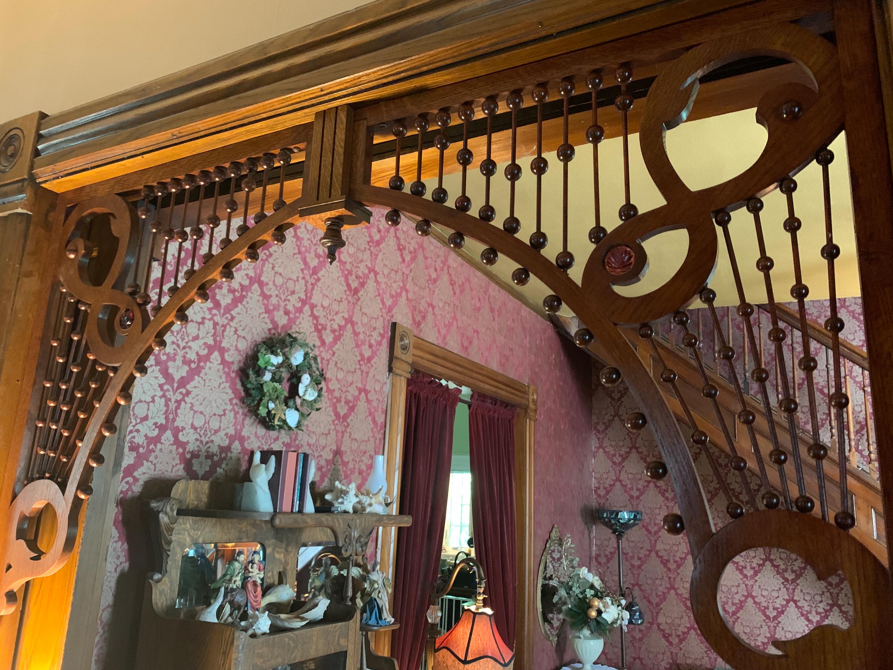 Hand Scrolled Fretwork Arch: Victorian Spandrel With Rose Jewels - Etsy
