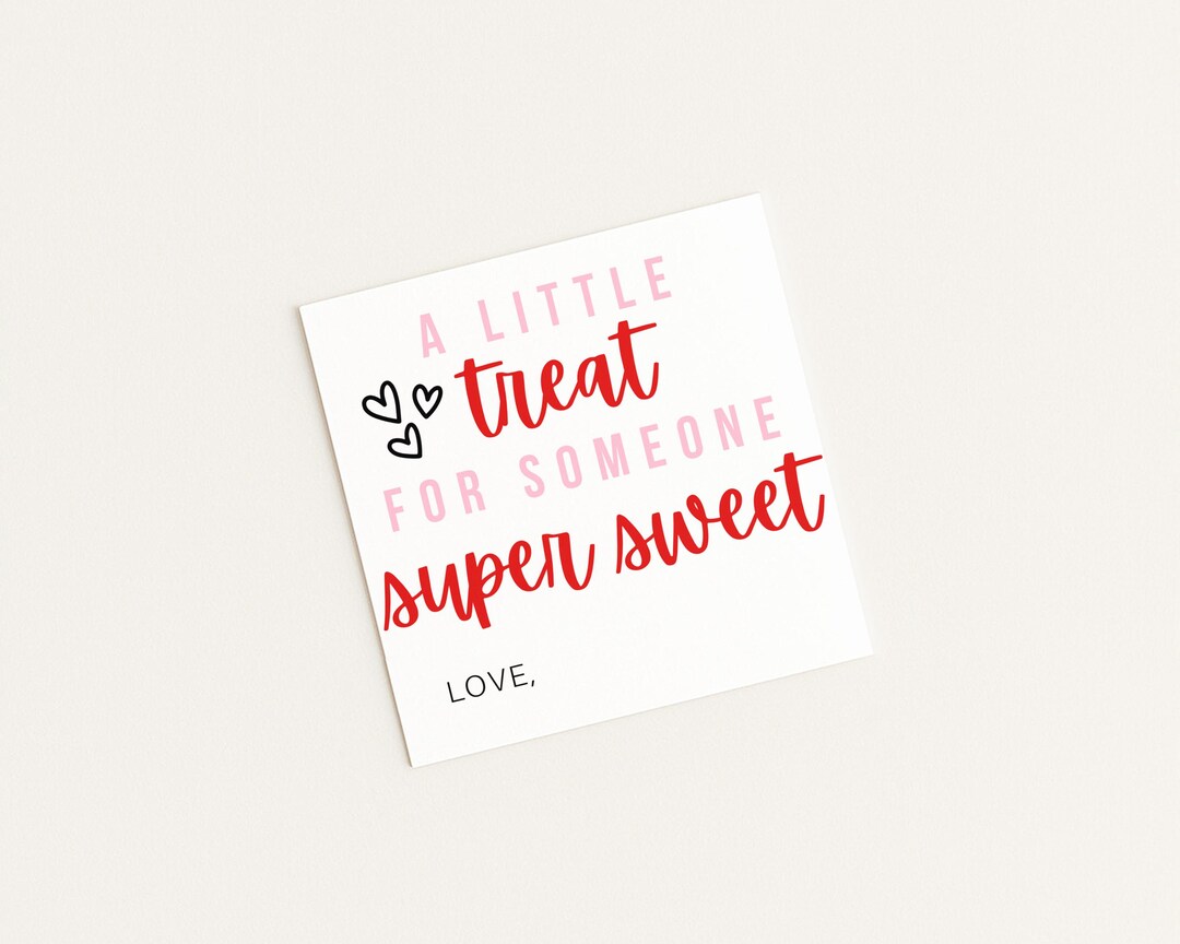 Sweet Treat Valentine | Printable Valentine Cards | Instant Download ...