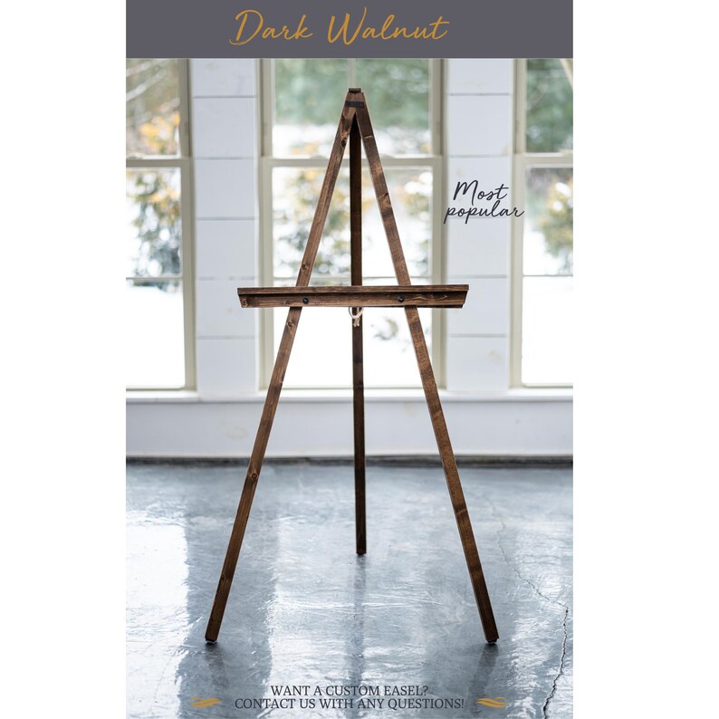 60 Heavy Duty Wood Easel With Adjustable Shelf Holds - Etsy