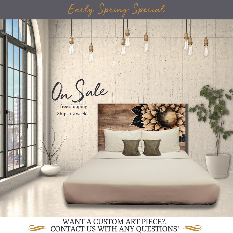 Rustic Headboard - Etsy