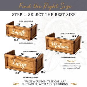 Christmas Tree Collar Collapsible Wood Holiday Box Decor Rustic ...