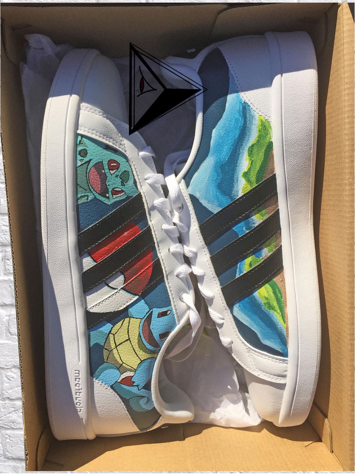 Starter Pokemon Custom Adidas Neo Cloudfoam Shoes Pikachu Adidas Shoes ...
