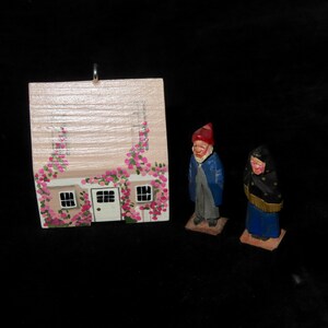 Lot of 3, Hand Painted & Carved Wooden Miniatures - Etsy