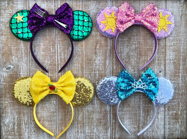 Princess Mouse Ears / Mermaid Mouse Ears / Fairy Mouse Ears / Princess ...
