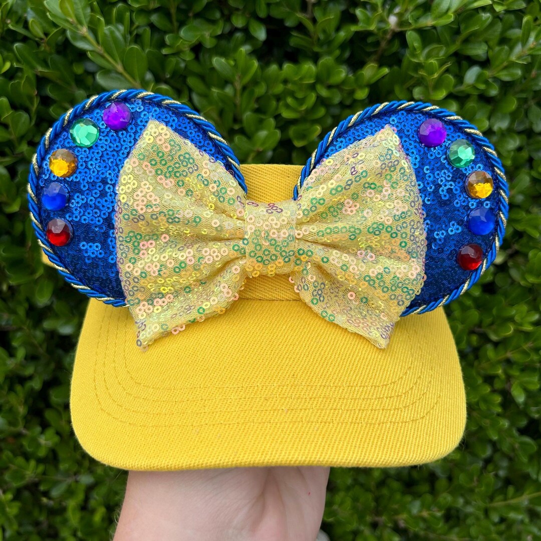 Inside Out Minnie Mouse Ears Visor / Joy Minnie Mouse Ears Visor Hat ...