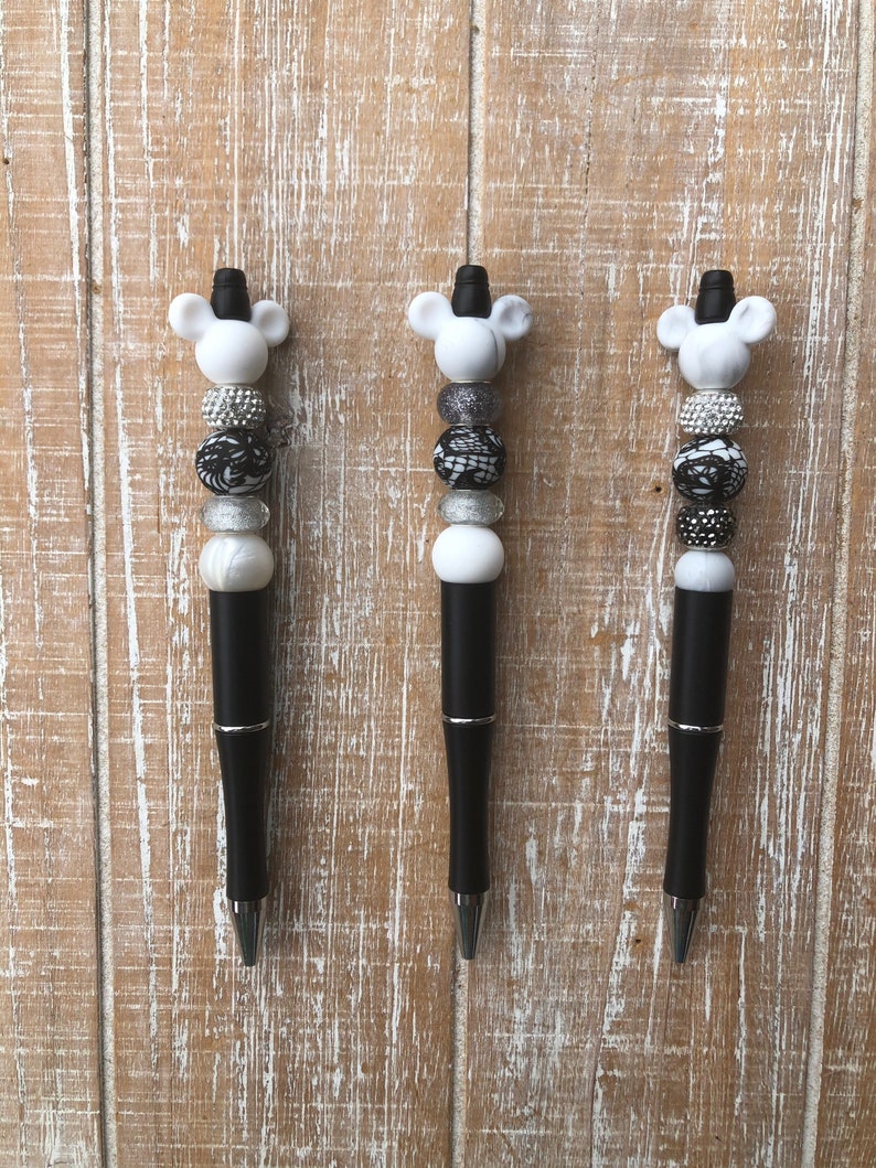Lace & Bling Mouse Pens / Black Ink Twist Pens / Refillable - Etsy