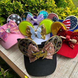 Castle and Balloons Mouse Ear Visor / Magical Castle Mouse Ears ...