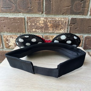 Classic Red and Black Mouse Ear Visor / Create Your Own Mouse Ear Visor ...