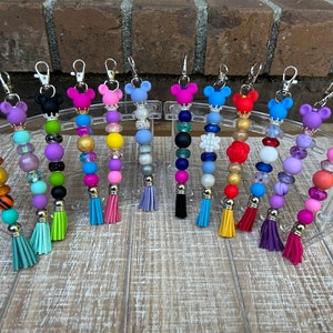 Princess Bling Mouse Keychains / Mouse Ear Keychain Gift / Mouse Ear ...