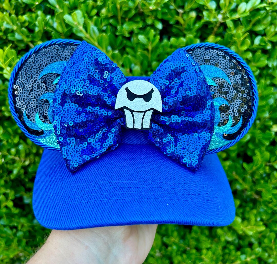 Hades Mickey Ear Visor, Villain Minnie Mouse Ear Hat - Etsy