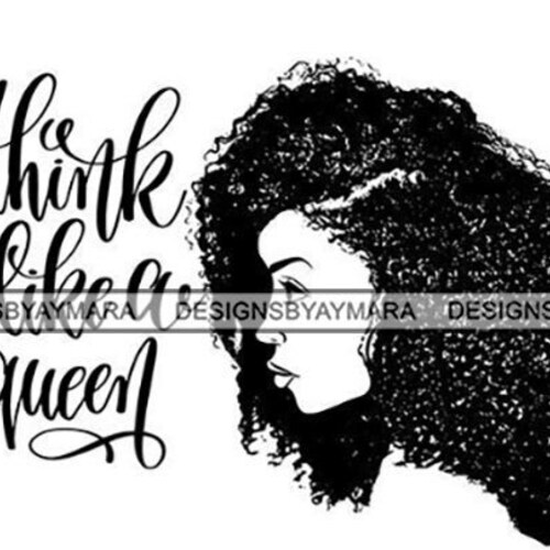 Black Woman Natural Hair African American Lady Nubian Queen - Etsy