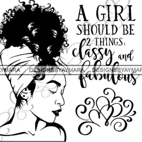 Afro Woman SVG Nubian Black Queen Diva Afro Hairstyle Goddess - Etsy