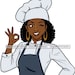 Afro Woman Chef Culinary Occupation Cooking Job Business Kitchen ...