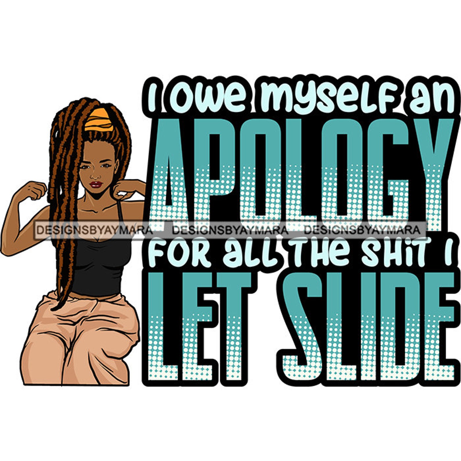 I Own Myself Life Quotes Locs Hair Melanin Popping Black Queen Woman ...