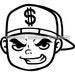 Baby Bad Boy Toddler Portrait Evil Smile Mean Face Money Sign Baseball ...