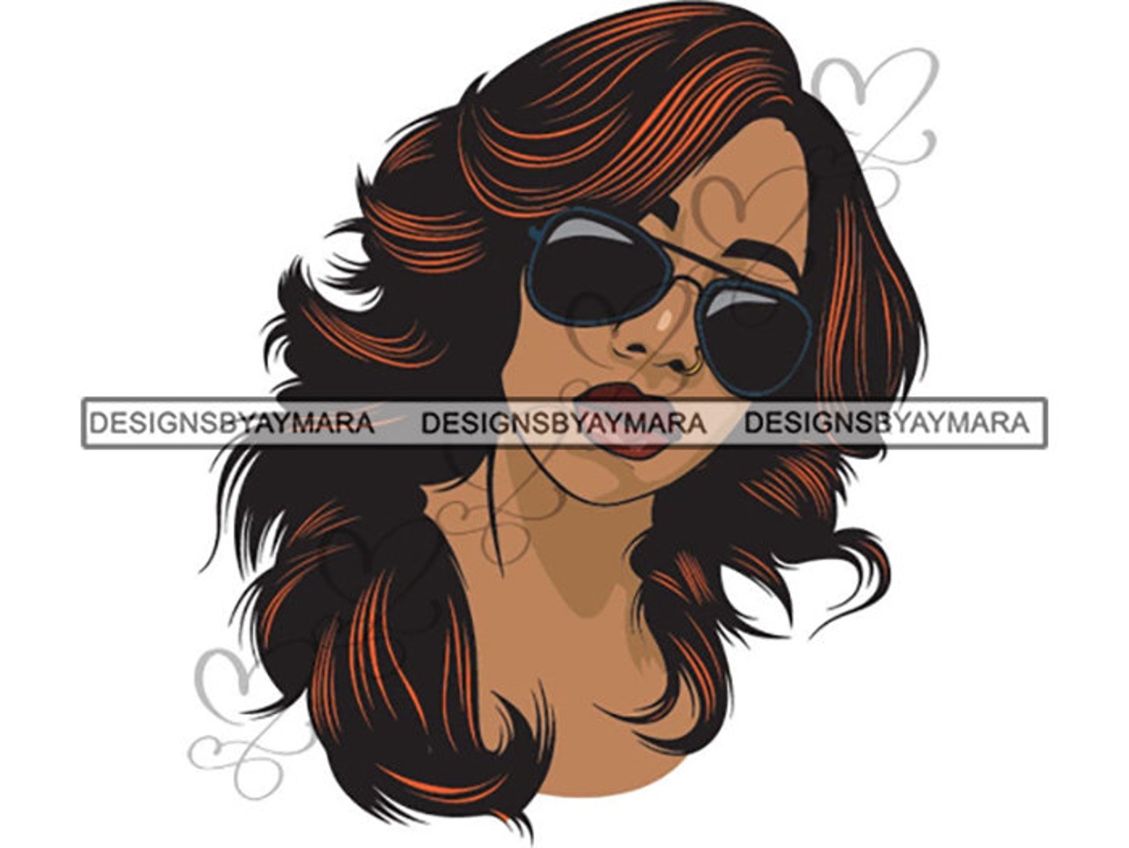 Afro Woman Png Color Design African-american Ethnicity Classy | Etsy