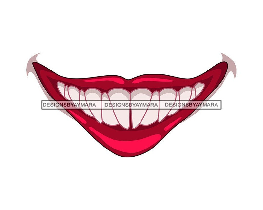 Funny Scary Face Comic Cute Designs for Mask Lips Bizarre Expression ...