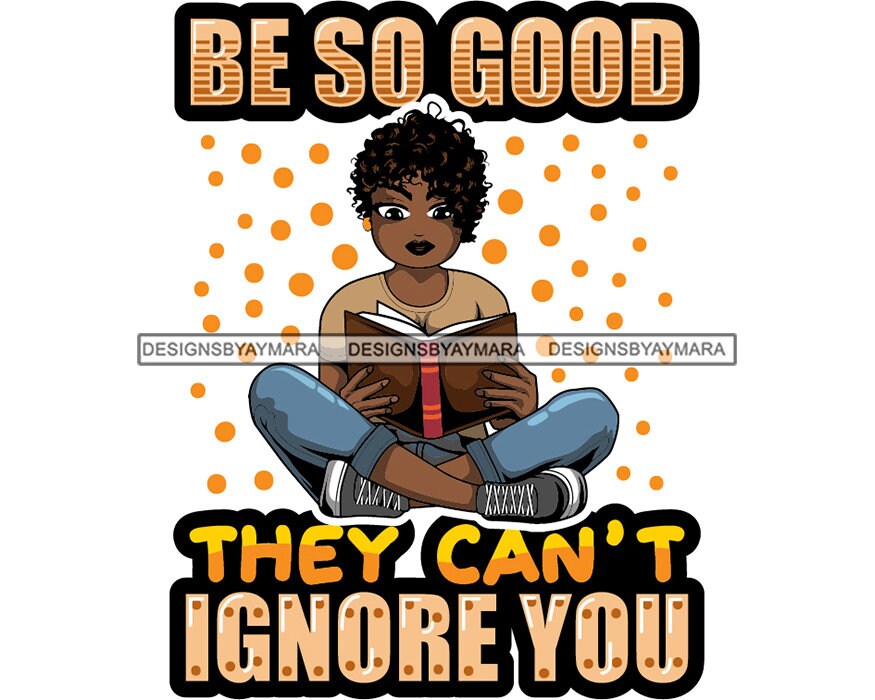 Bundle 9 Afro Lola Reading SVG Education Quotes Nubian Queen | Etsy