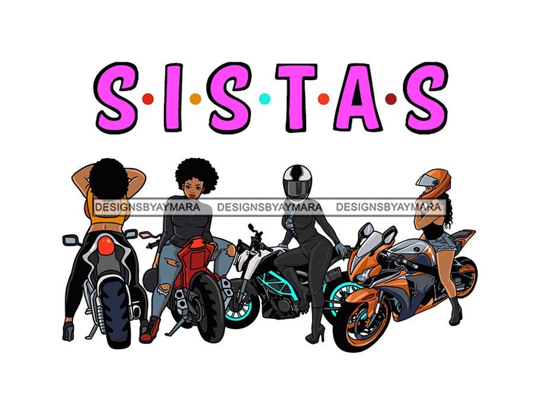 Biker Chics Sistas Women Rider Gang Motorcycle Superbike Sport Bike ...