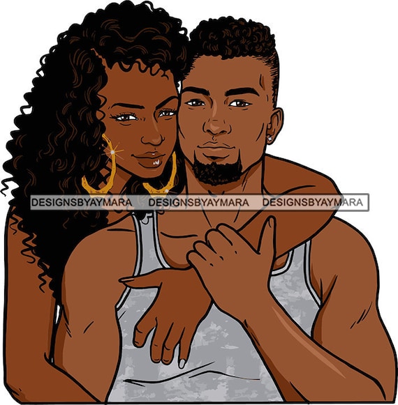 Afro Black Couple Relationship Goals Soulmates Lovely Team Etsy