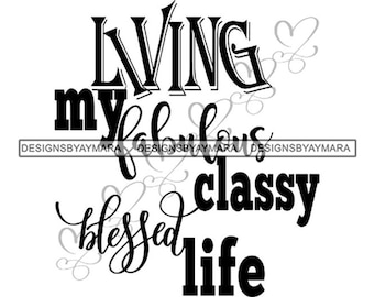 Living My Blessed Life Svg - Etsy