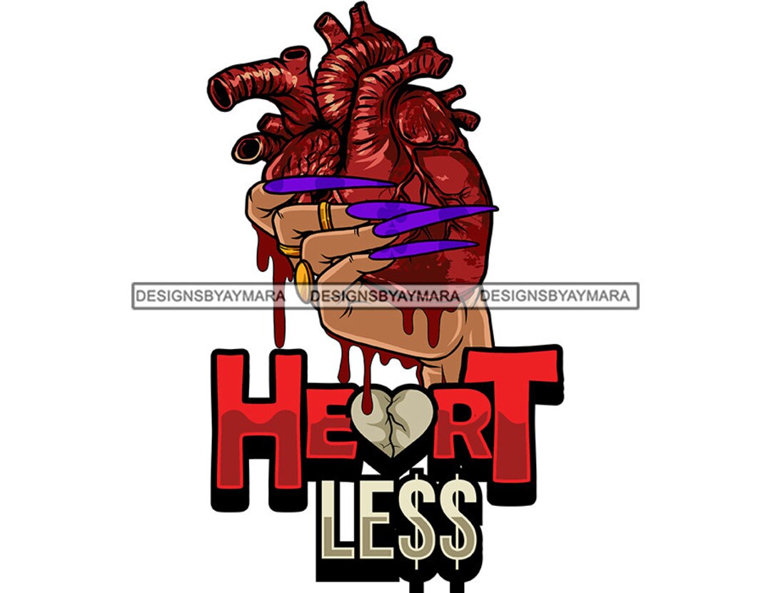 Heartless Woman Hands Human Heart Bleeding Blood Dripping Agony Sorrow ...