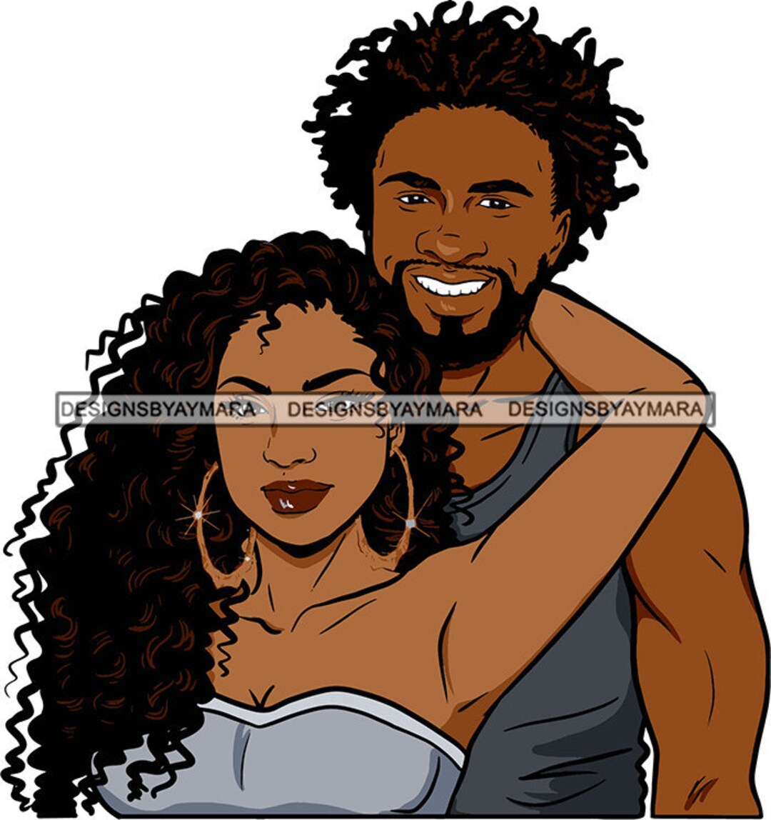 Afro Black Couple Relationship Goals Soulmates Lovely Team Etsy