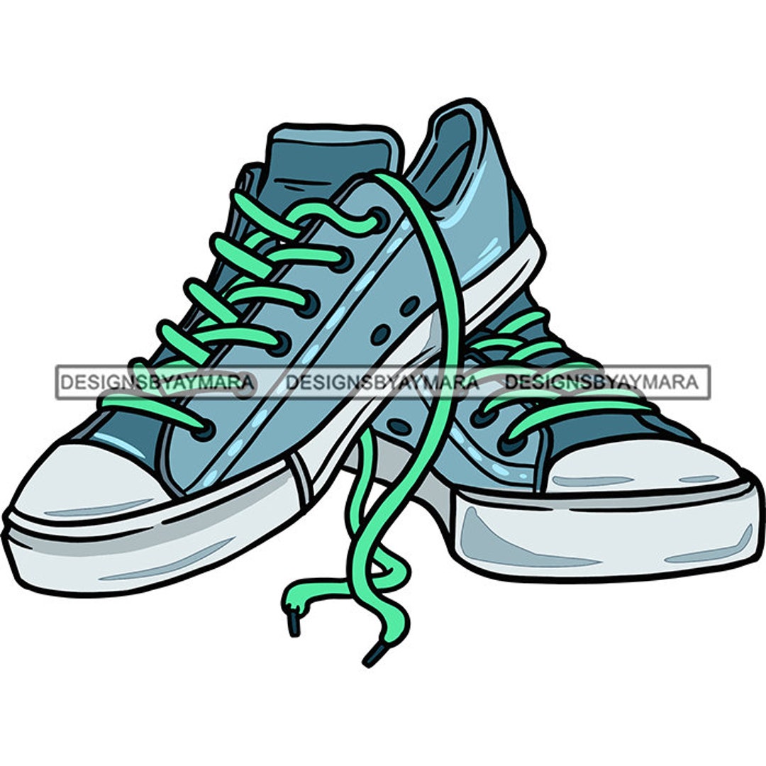 Sneaker Shoes Casual Training Isolated Fashion Sport Style Footwear ...