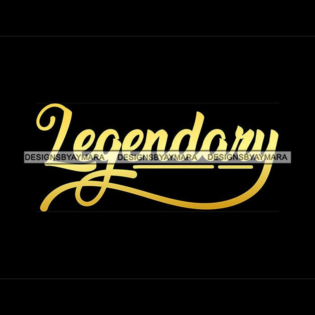 Legendary Gold Fonts Designs for Commercial Use Motivational Words ...