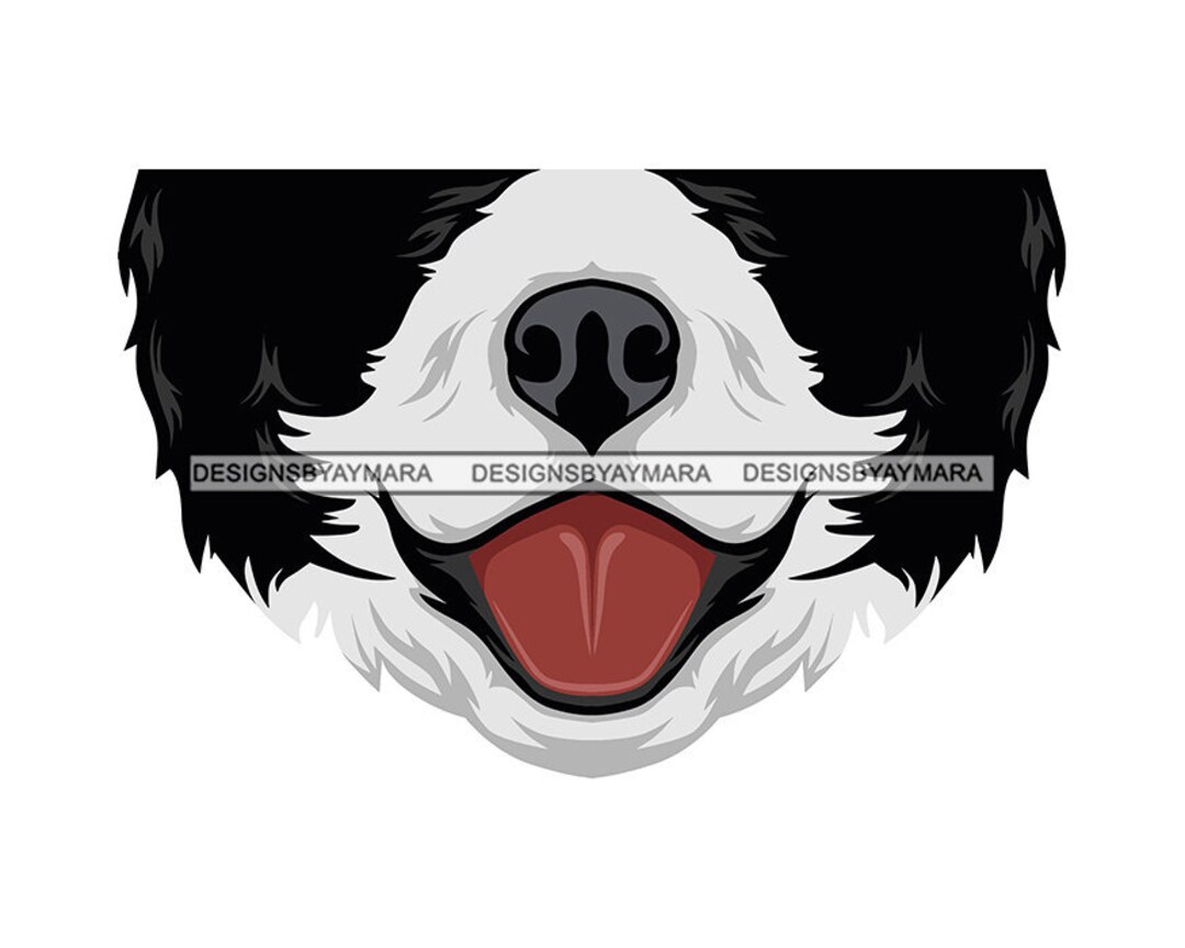 Funny Half Face Comic Cute Designs for Mask Lips Bizarre Expression ...