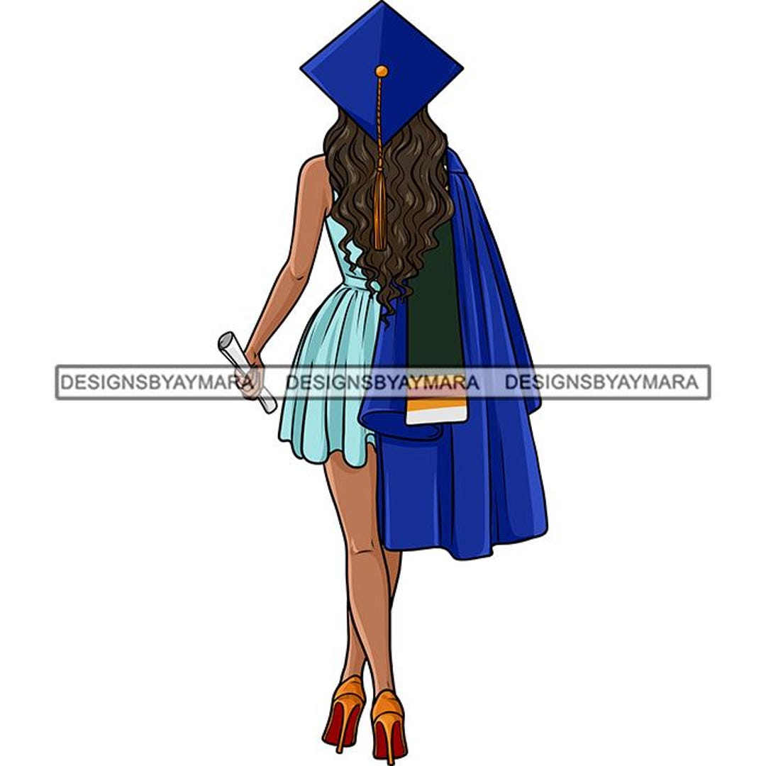 Graduation Lady Ceremony Cap Diploma Achievement Education College ...