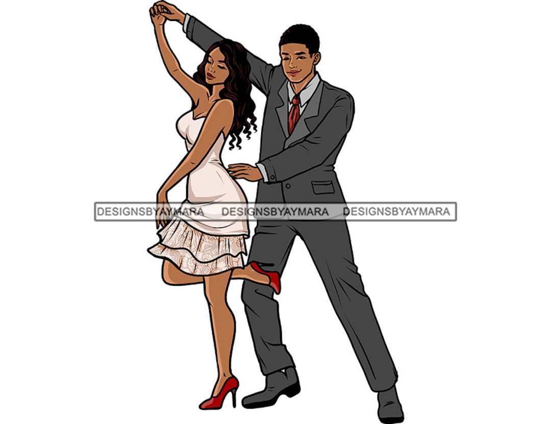 Couple Dancing Stepper Step Dancing Chicago Style Retro Steppers ...
