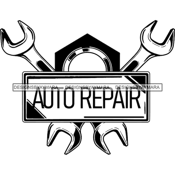 Car Mechanic Business Logo Engine Auto Repair Shop Repairing - Etsy